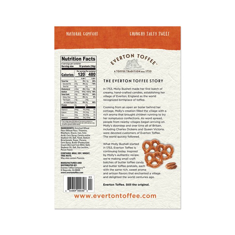 Butter Toffee Pretzels – Original 4 oz – Everton Toffee
