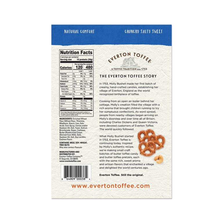 Butter Toffee Pretzels – Assorted Pack 4 oz Bags – Original/Pecan ...