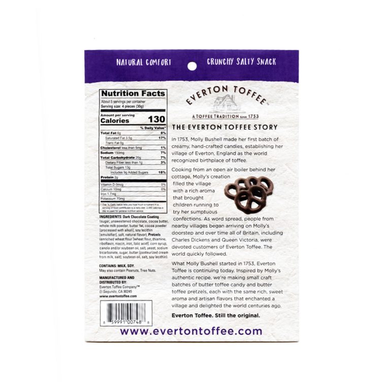 Butter Toffee Pretzels – Assorted Pack 4 oz Bags – Original/Pecan ...